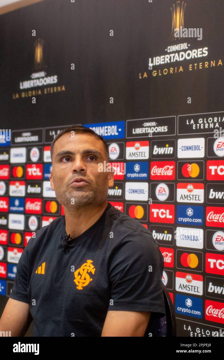Medellin, Colombia, 03th Apr, 2023. Gabriel Mercado of Internacional ...