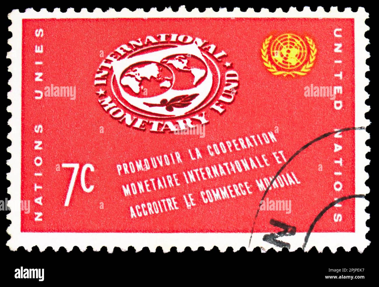 MOSCOW, RUSSIA - MARCH 26, 2023: Postage stamp printed in United ...