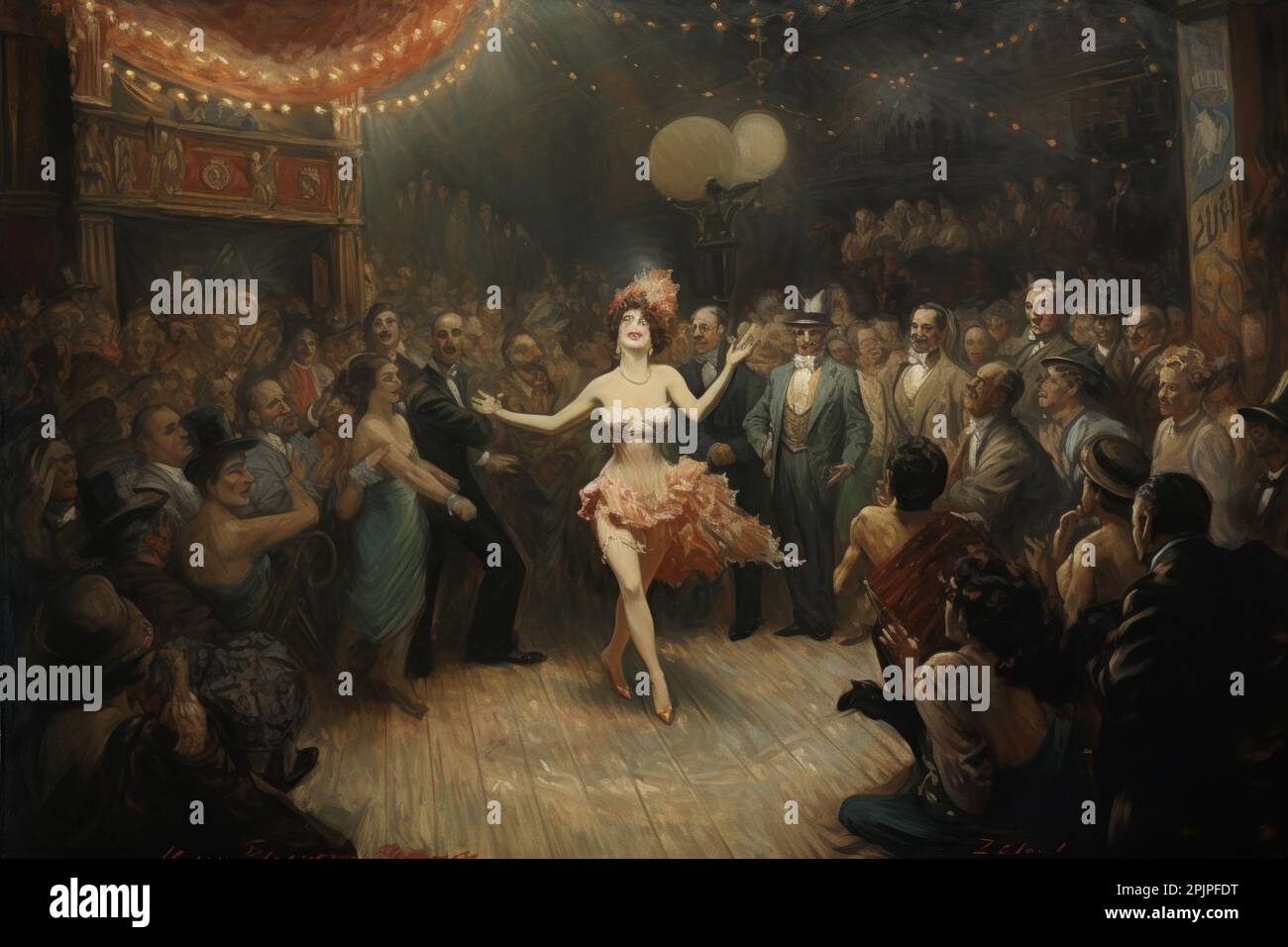 Vintage burlesque dancer hi-res stock photography and images - Alamy