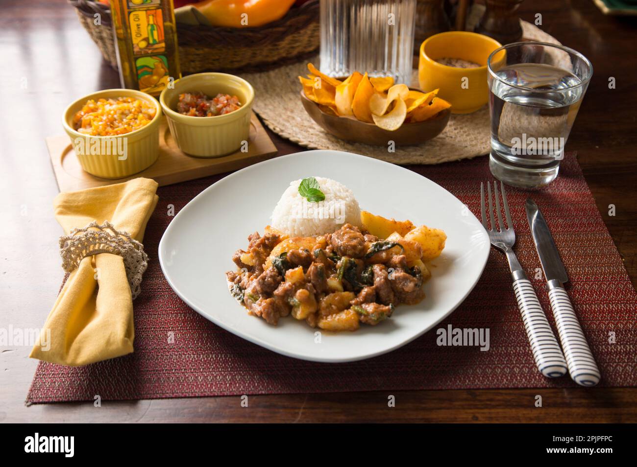 Peruvian food buffet table Assorted dishes gourmet cuisine Peru ...