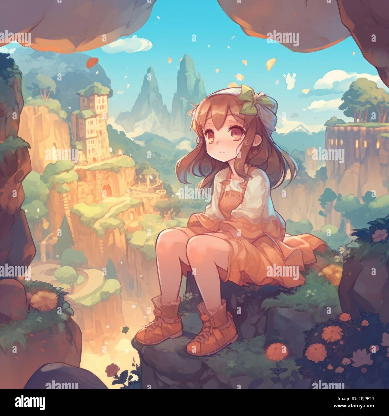 Anime girl ai hi-res stock photography and images - Alamy