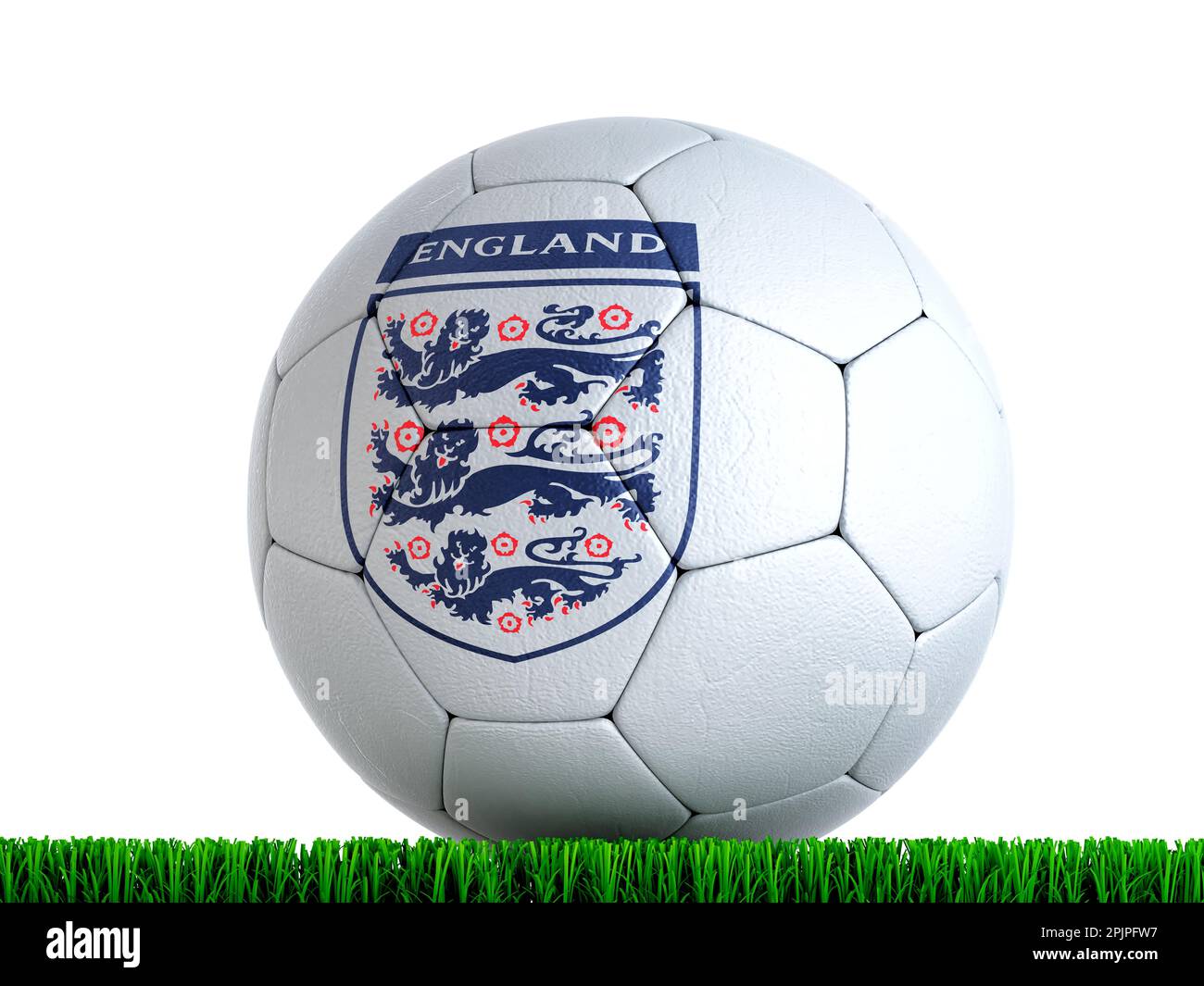 Soccer ball with The FA (The Football Association) logo. 3D Rendering ...