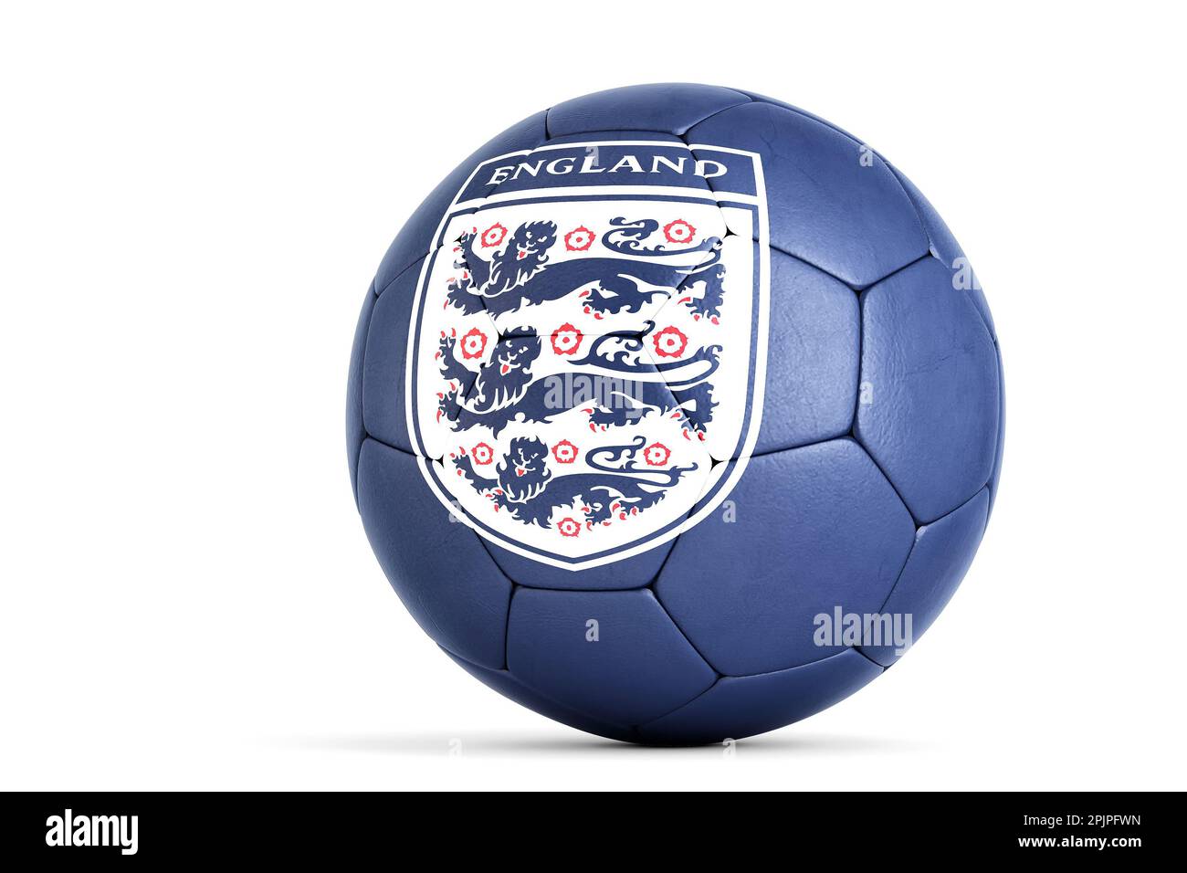 Soccer ball with The FA (The Football Association) logo. Isolated. 3D ...