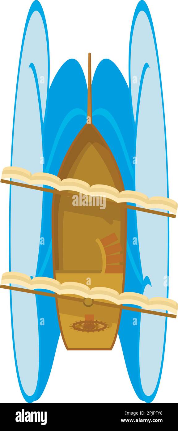 Pirate ship icon isometric vector. Vintage sailing pirate ship and big ...