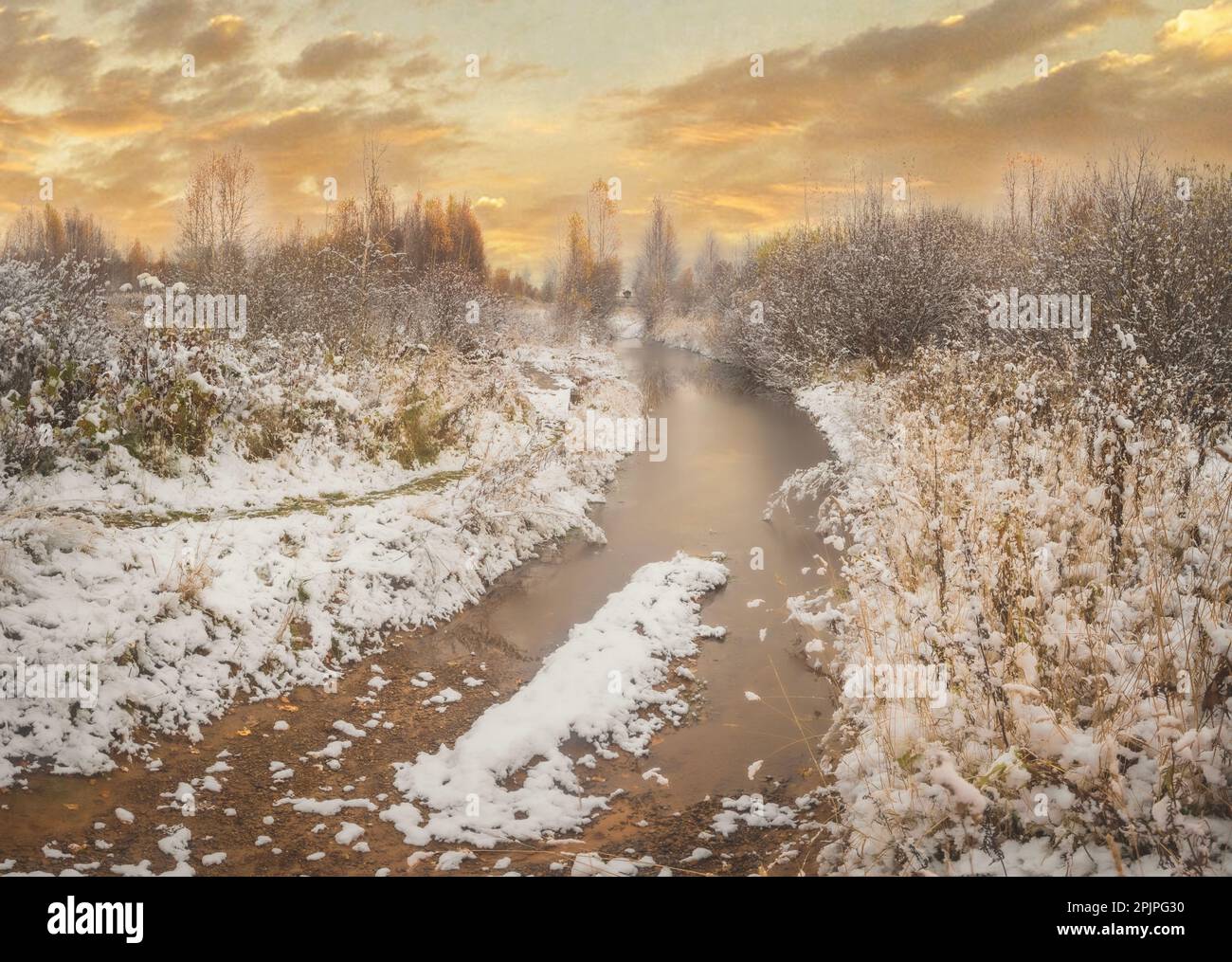 Russia. Spring landscape. Spring is a miracle, a unique sight that ...