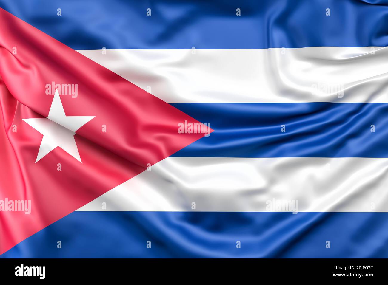 Cuba flag realistic waving hi-res stock photography and images - Alamy