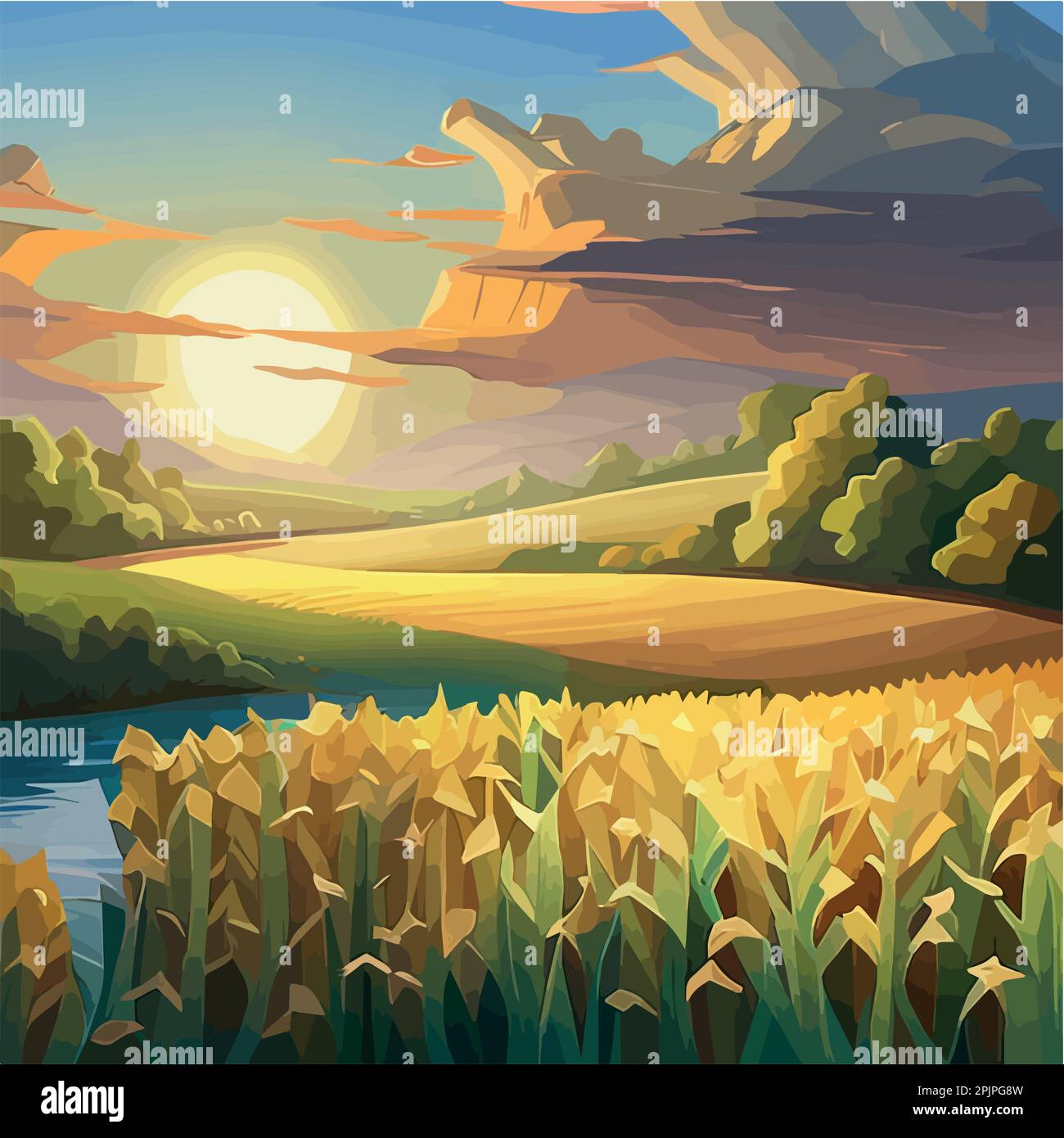 High plantation Stock Vector Images - Alamy