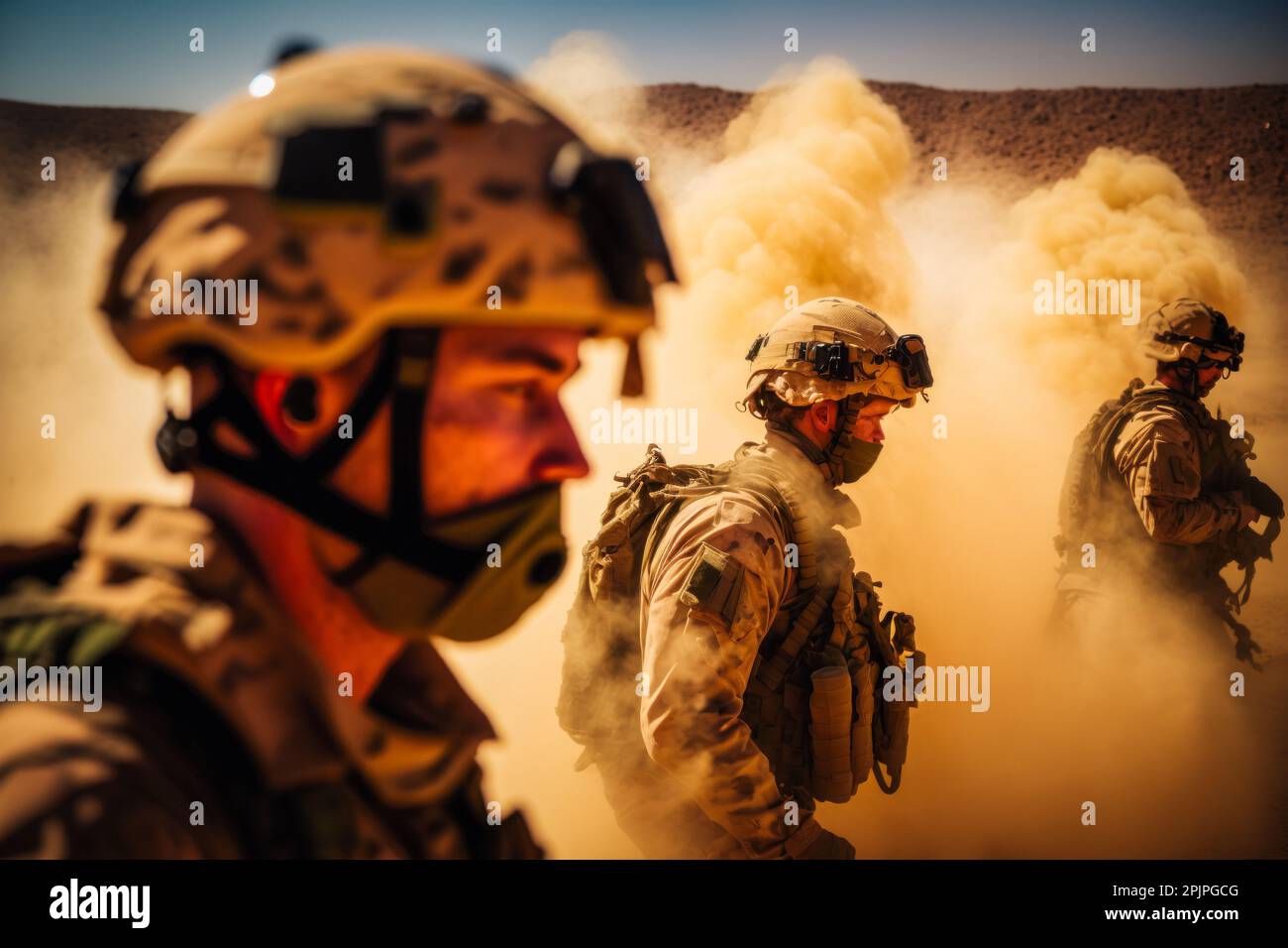 Soldiers training heat hi-res stock photography and images - Alamy