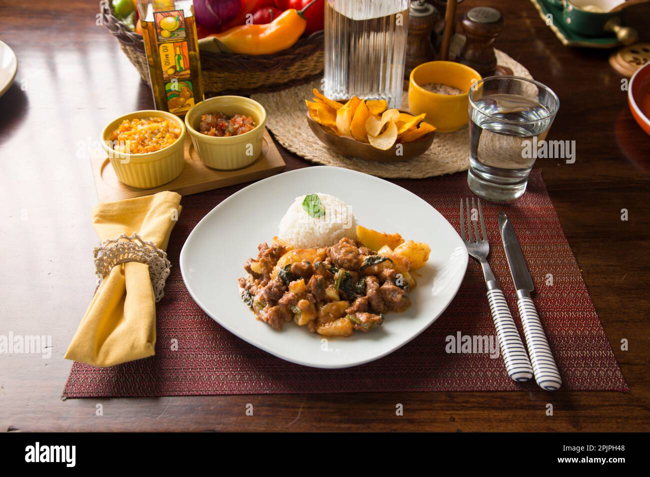 Peruvian food buffet table Assorted dishes gourmet cuisine Peru ...