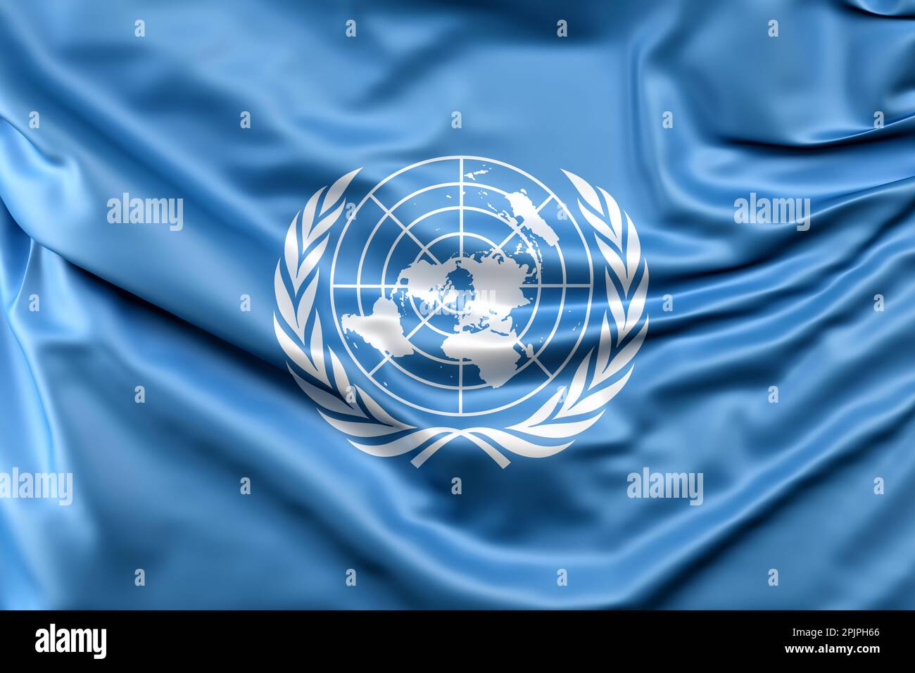 3d flag united nations hi-res stock photography and images - Alamy