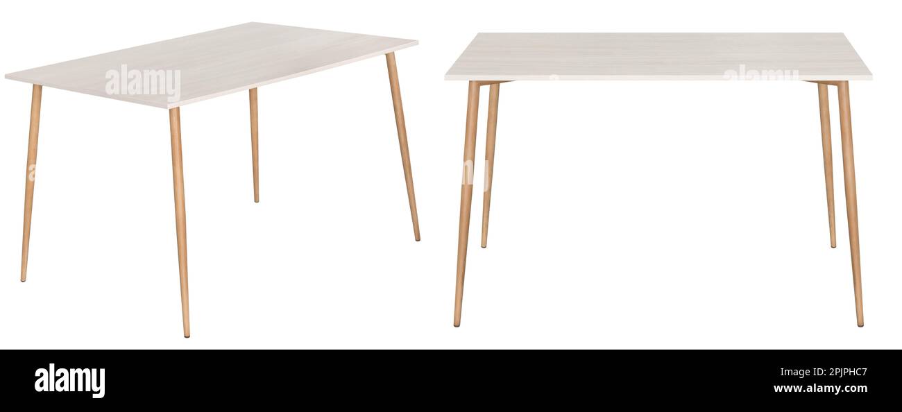 Kitchen dining table. Element of the interior. Isolated from the ...