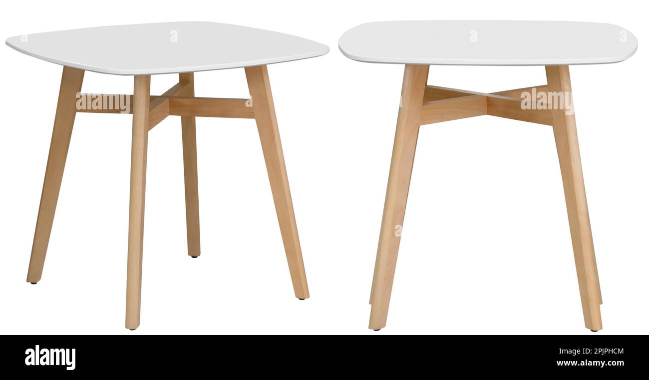 Modern stylish table. Element of the interior. Isolated from the ...