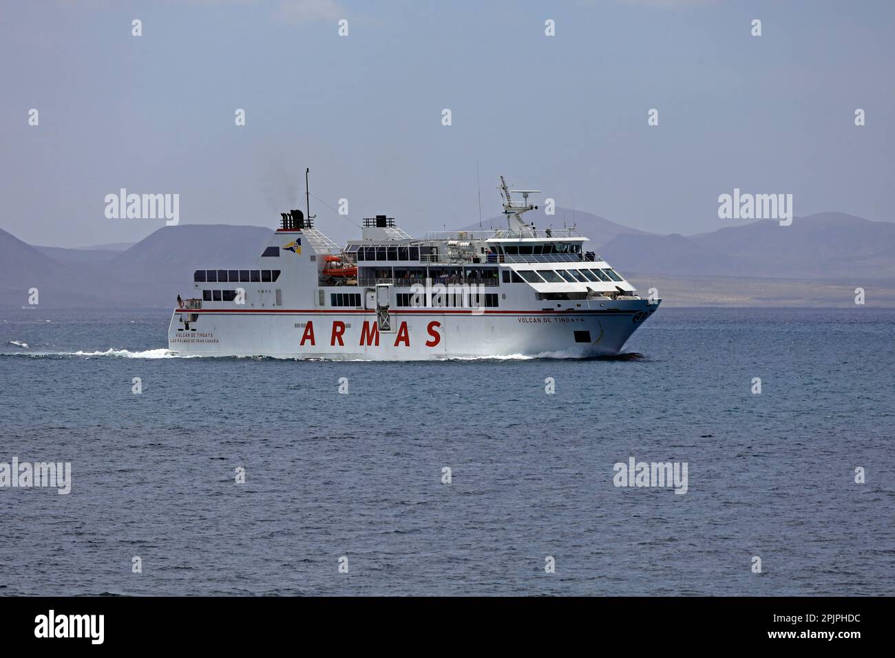 ARMAS Ferry boat heading for Playa Blanca harbour. Taken February 2023 ...