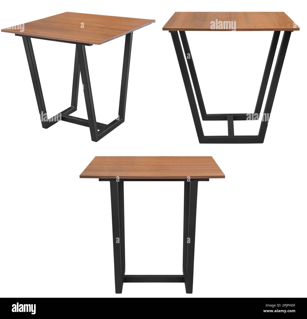 Modern stylish table. Element of the interior. Isolated from the ...