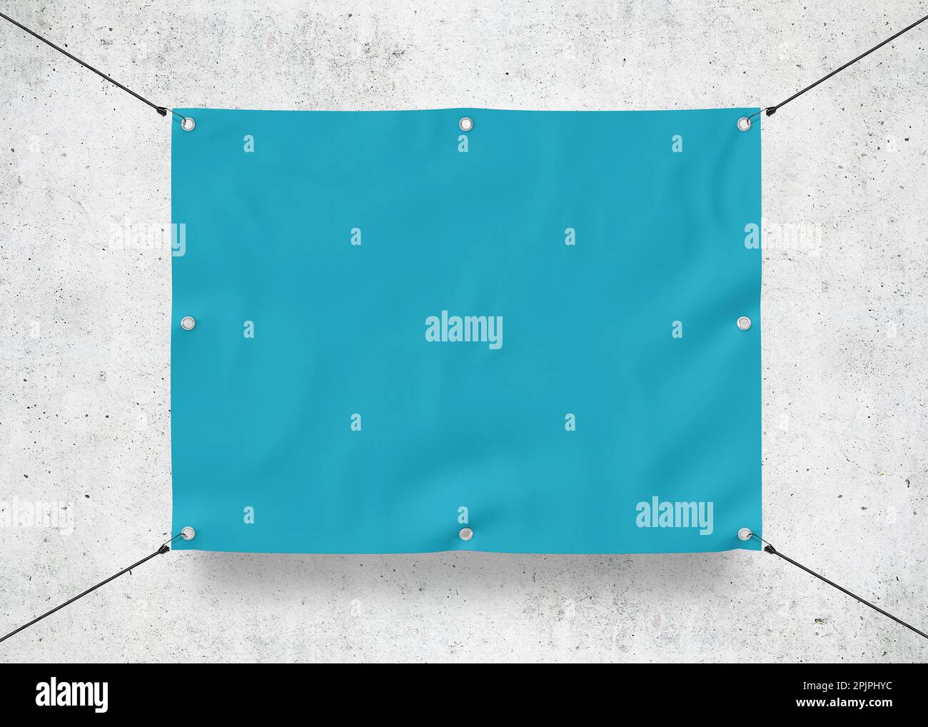 Turquoise Outdoor Tarpaulin Banner 3D Rendering for Events and ...