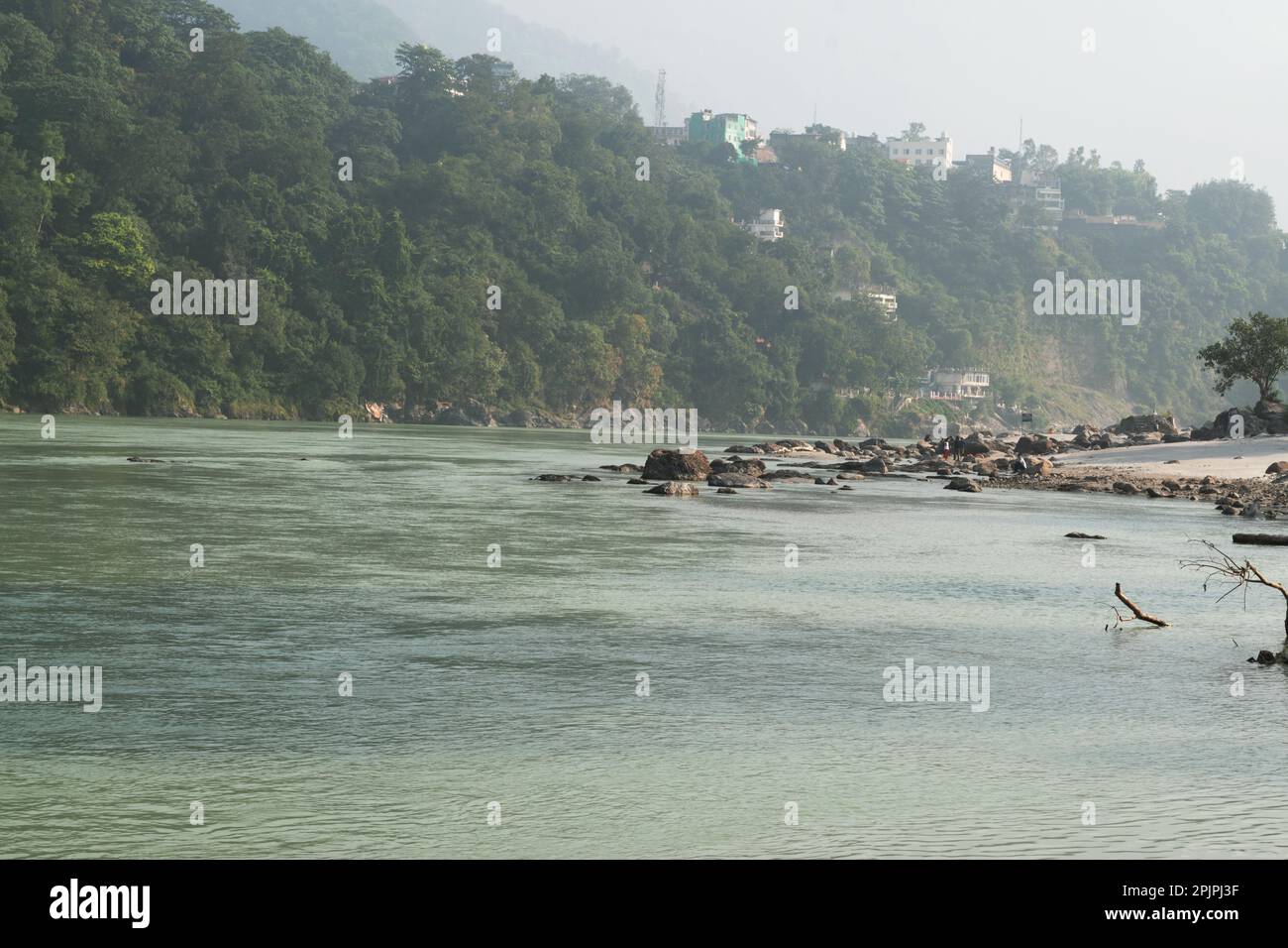 Ganga river natural view of rishikesh Stock Photo - Alamy