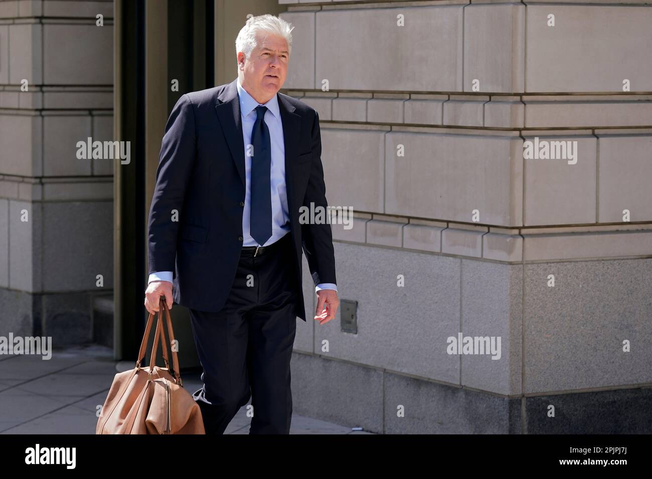 M. Evan Corcoran, an attorney for former President Donald Trump, leaves ...