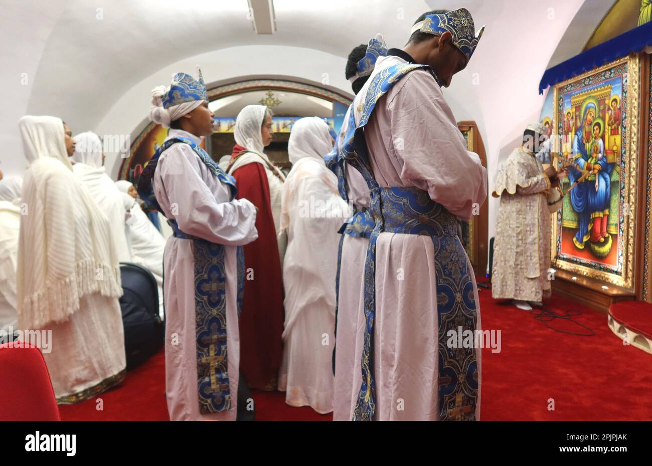 Rome, Italy. 02nd Apr, 2023. Ethiopian Orthodox Tewahedo community ...