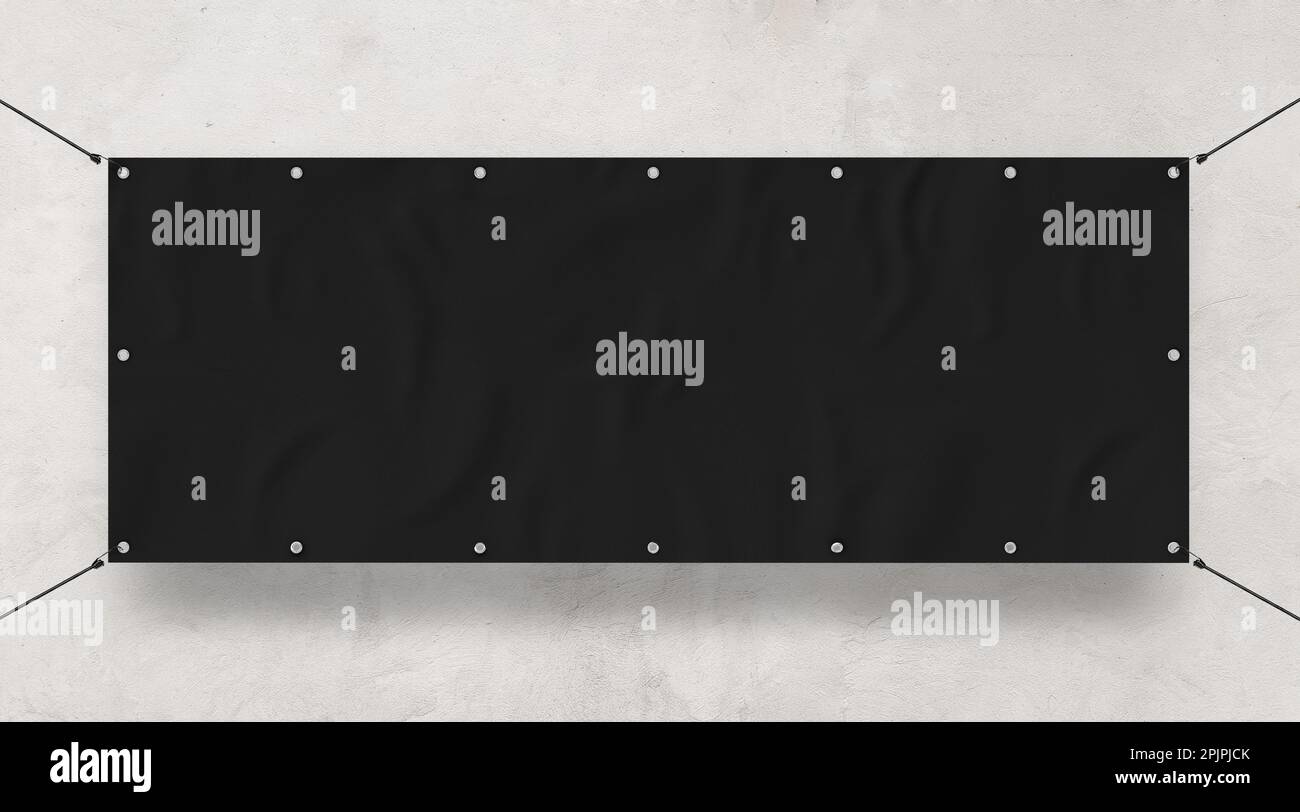Black tarpaulin banner hi-res stock photography and images - Alamy