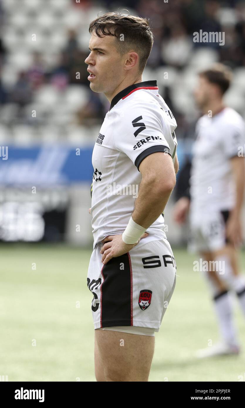Fletcher Smith of Lyon during the EPCR Challenge Cup, Round of 16 ...