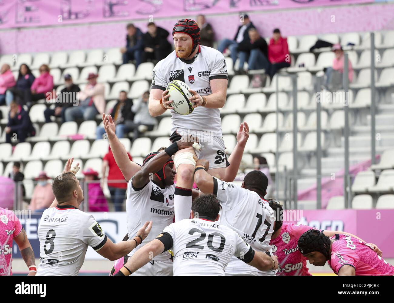 Killian Geraci of Lyon during the EPCR Challenge Cup, Round of 16 ...
