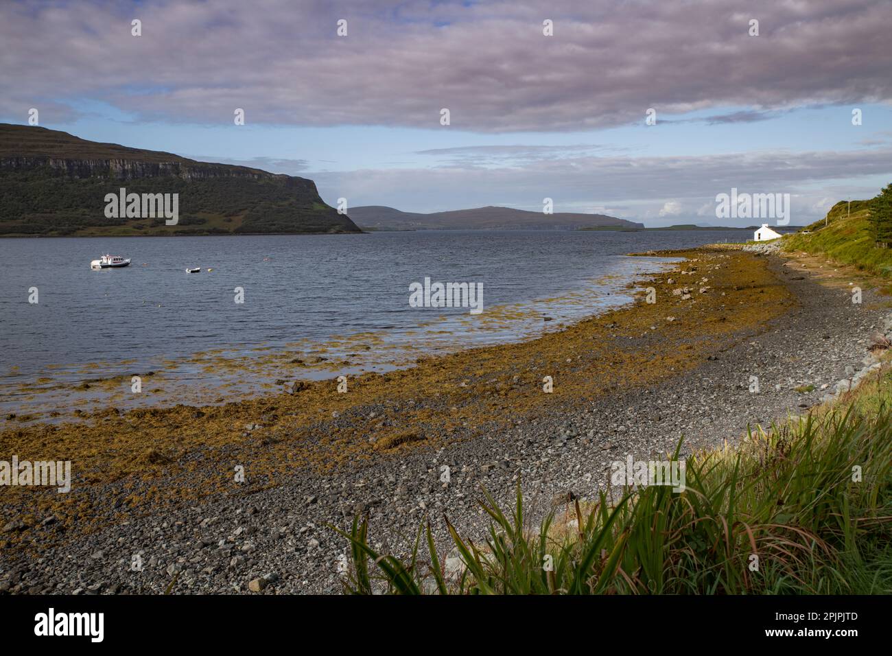 Stein a quiet fishing village on the Isle of Skye West Scotland Stock ...