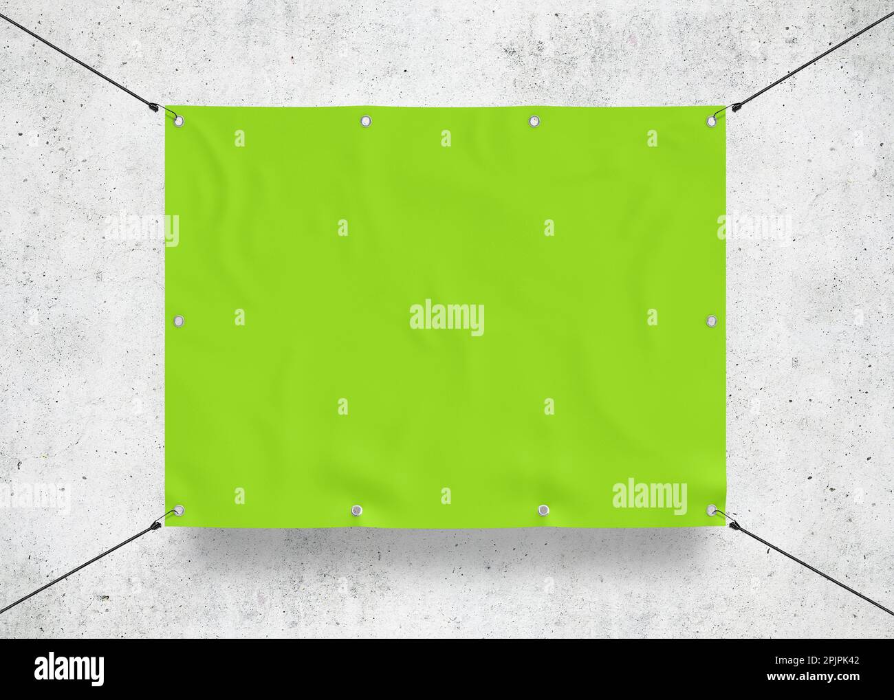 Green Outdoor Tarpaulin Banner 3D Rendering for Events and Promotions ...