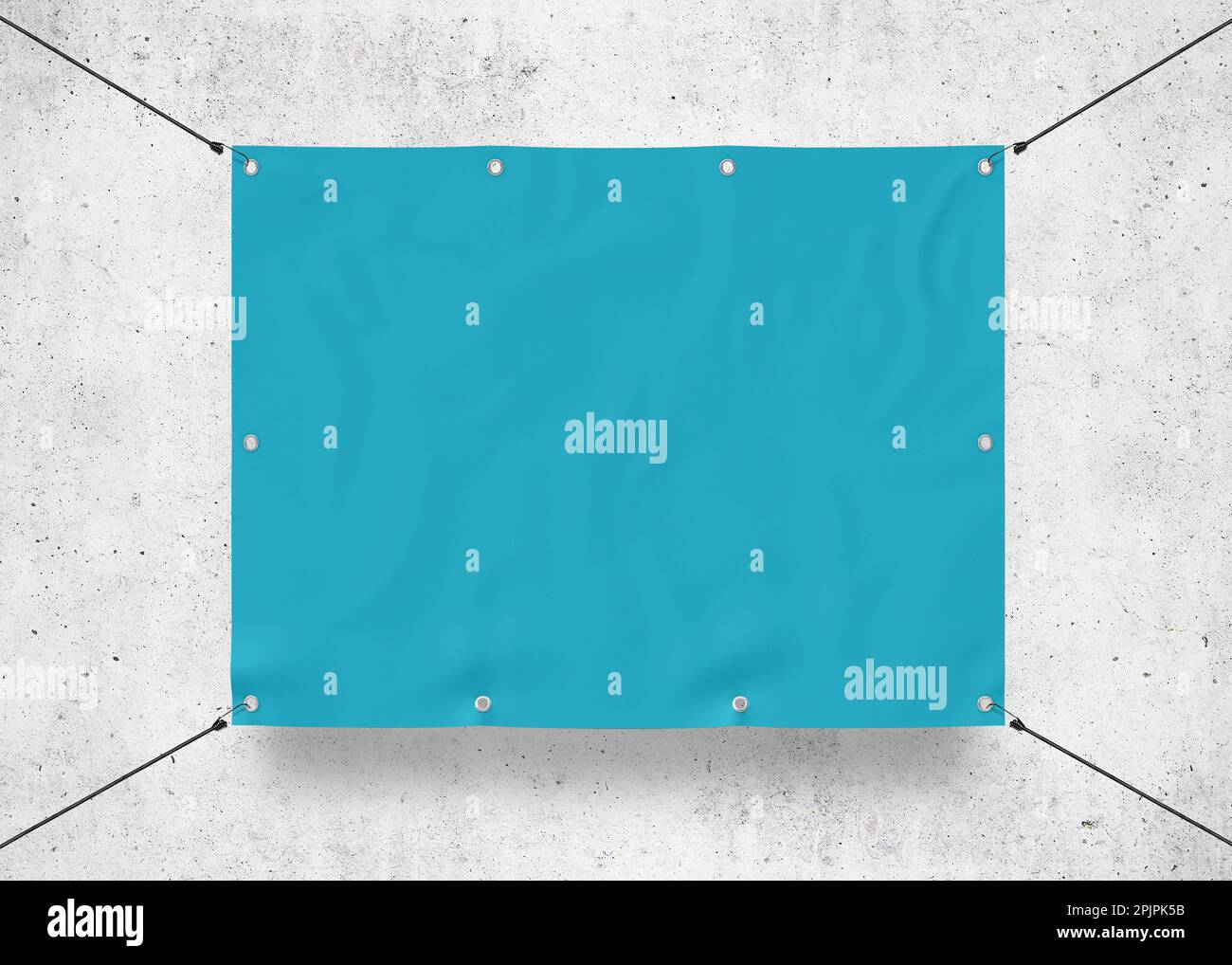Turquoise Outdoor Tarpaulin Banner 3D Rendering for Events and ...