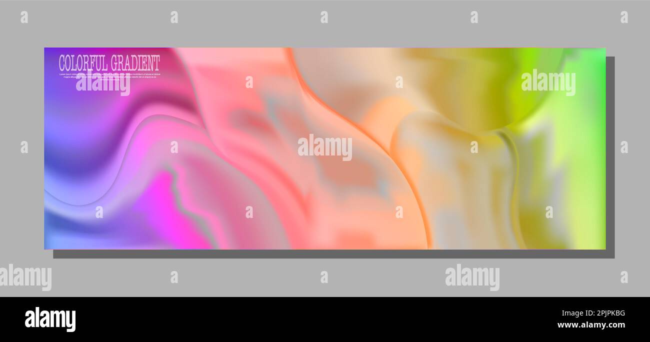 Colorful gradient background. Template for poster, banner, interior ...