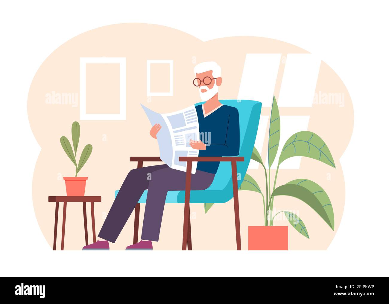 Old people in home Cut Out Stock Images & Pictures - Alamy