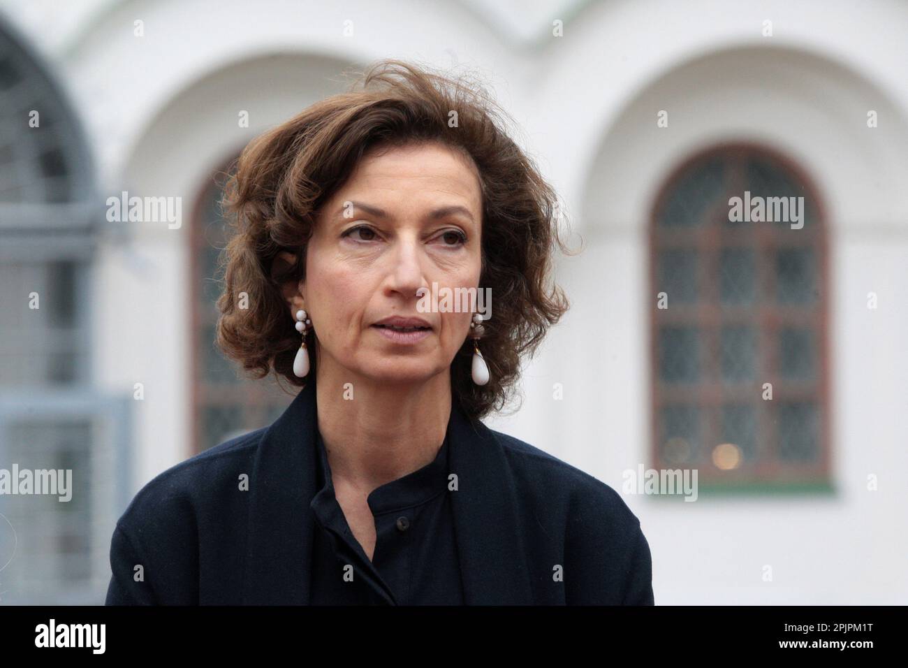KYIV, UKRAINE - APRIL 03, 2023 -UNESCO Director-General Audrey Azoulay ...
