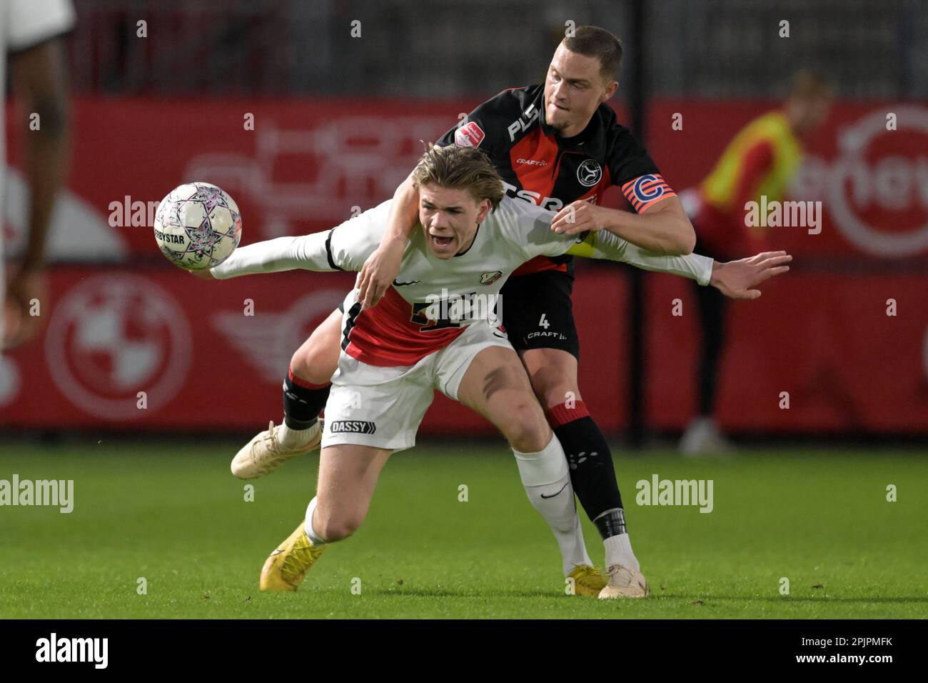 ALMERE - (lr) Mees Rijks of Jong FC Utrecht, Damian van Bruggen of ...