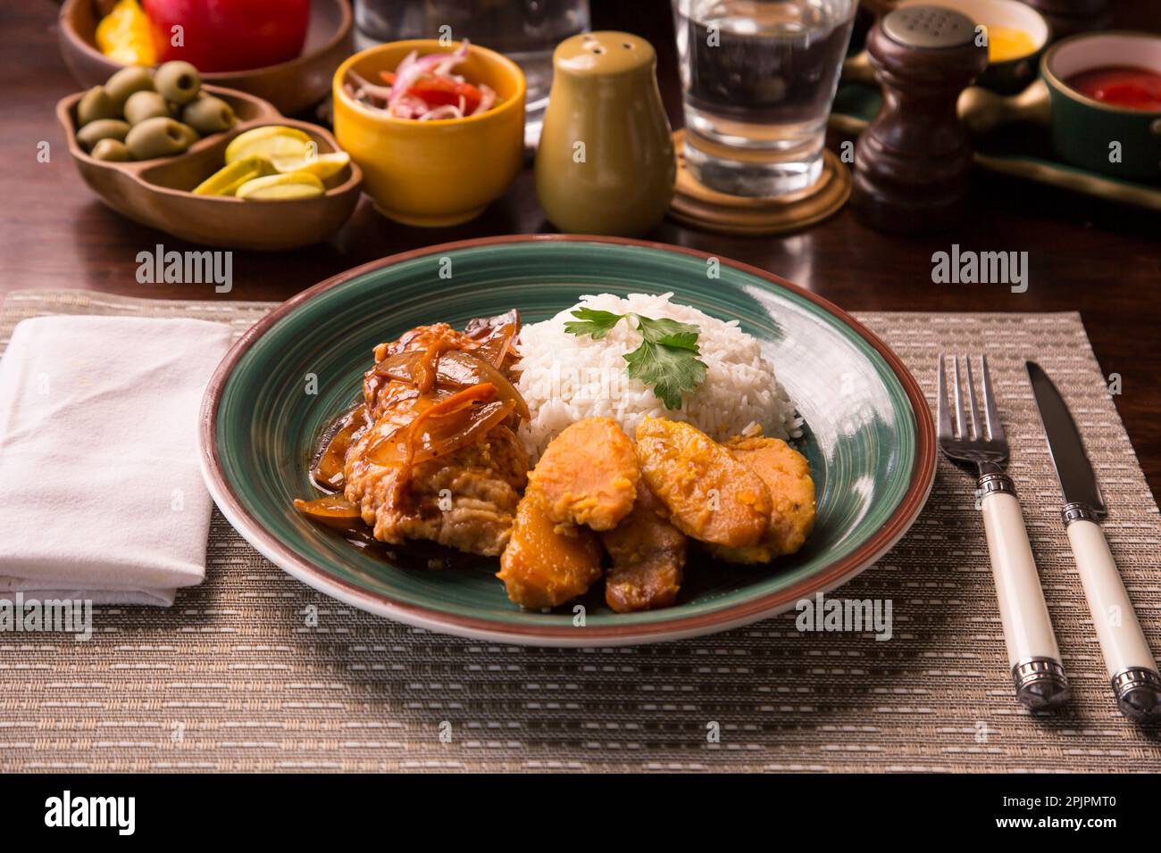 Peruvian food buffet table Assorted dishes gourmet cuisine Peru ...