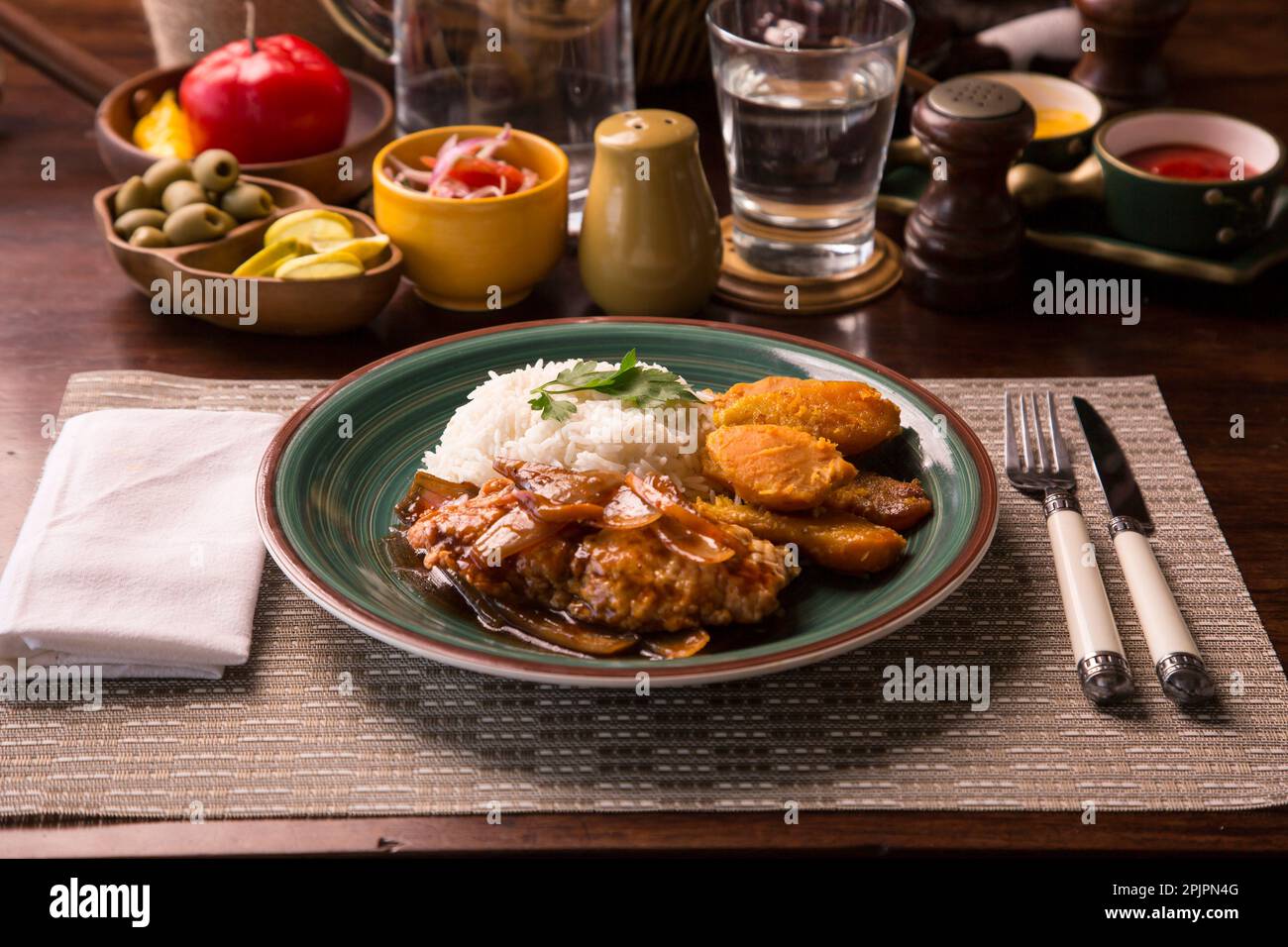 Peruvian food buffet table Assorted dishes gourmet cuisine Peru ...