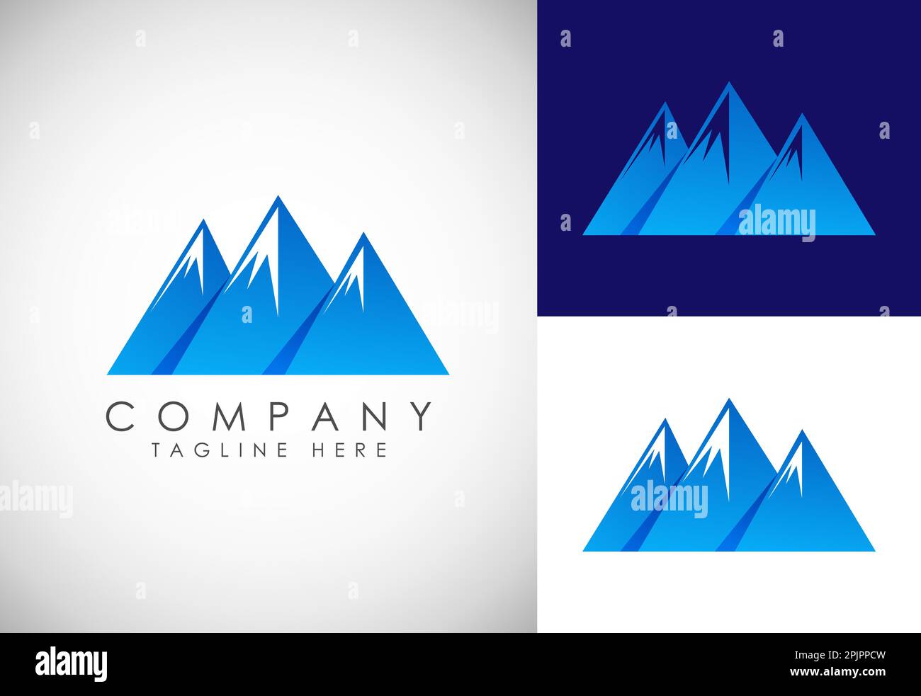 Mountain Logo. Mountain peak summit logo design. Outdoor hiking ...