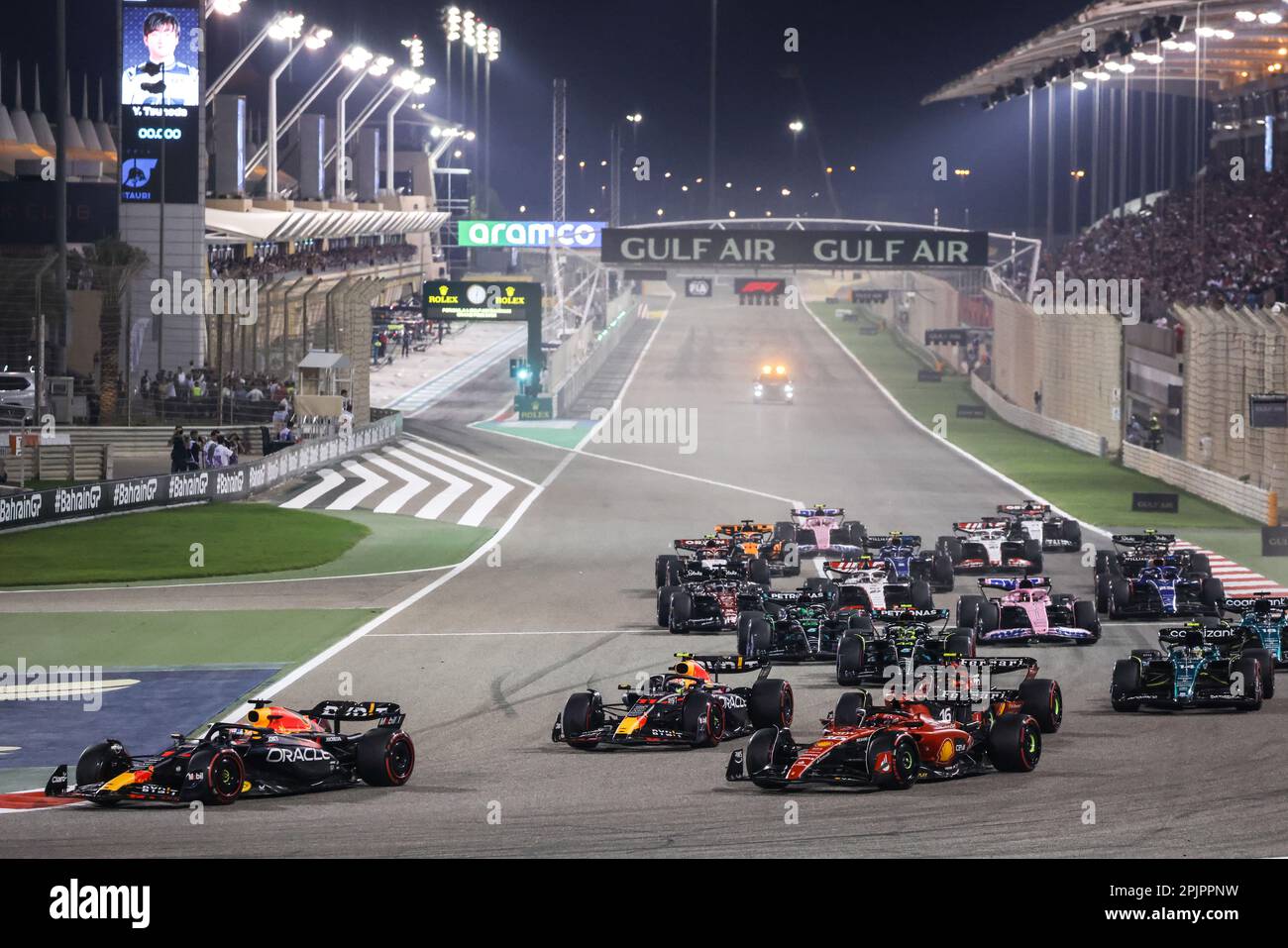 Sakhir, Bahrain. 5th Mar, 2023. Start of Bahrain Grand Prix of 2023 ...