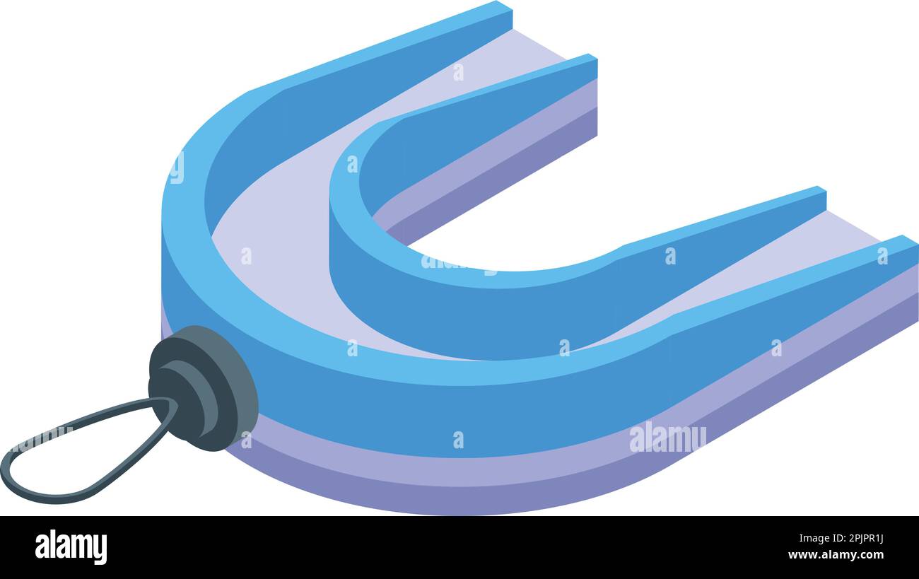 Sport mouthguard icon isometric vector. Dental guard. Oral protector ...
