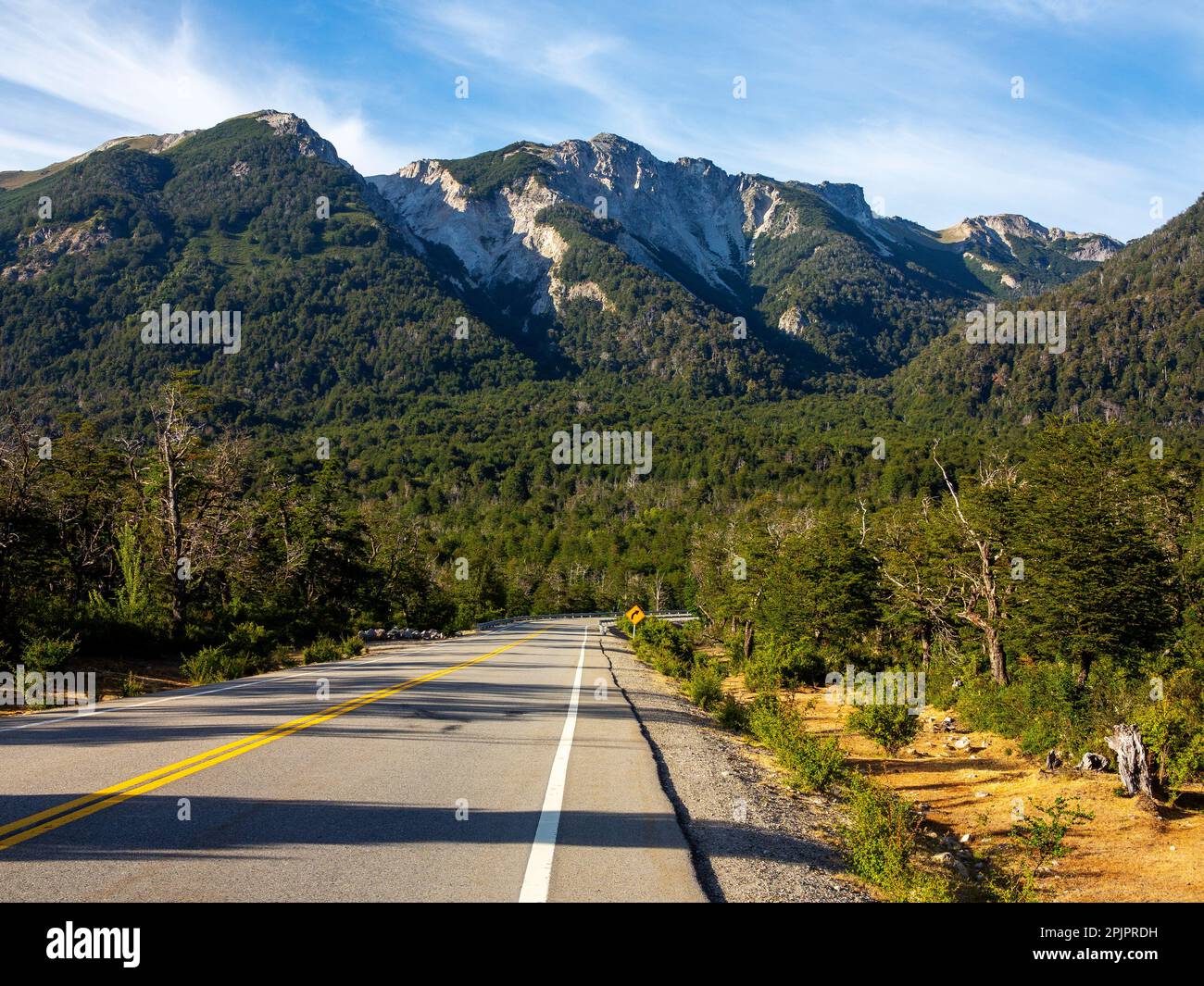 Road of Seven Lakes on the Ruta 40, Neuquén Province, Argentina Stock ...