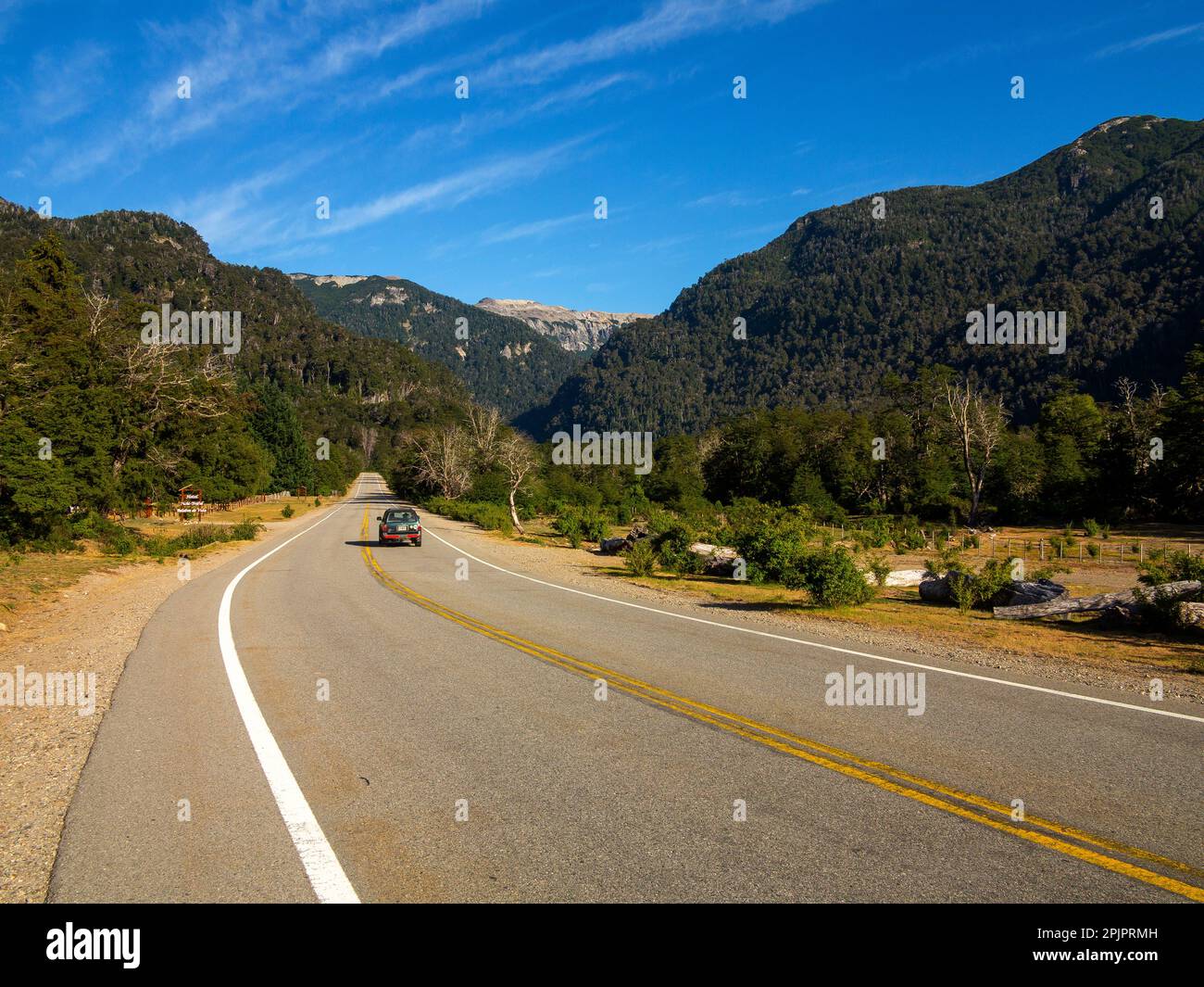 Road of Seven Lakes on the Ruta 40, Neuquén Province, Argentina Stock ...