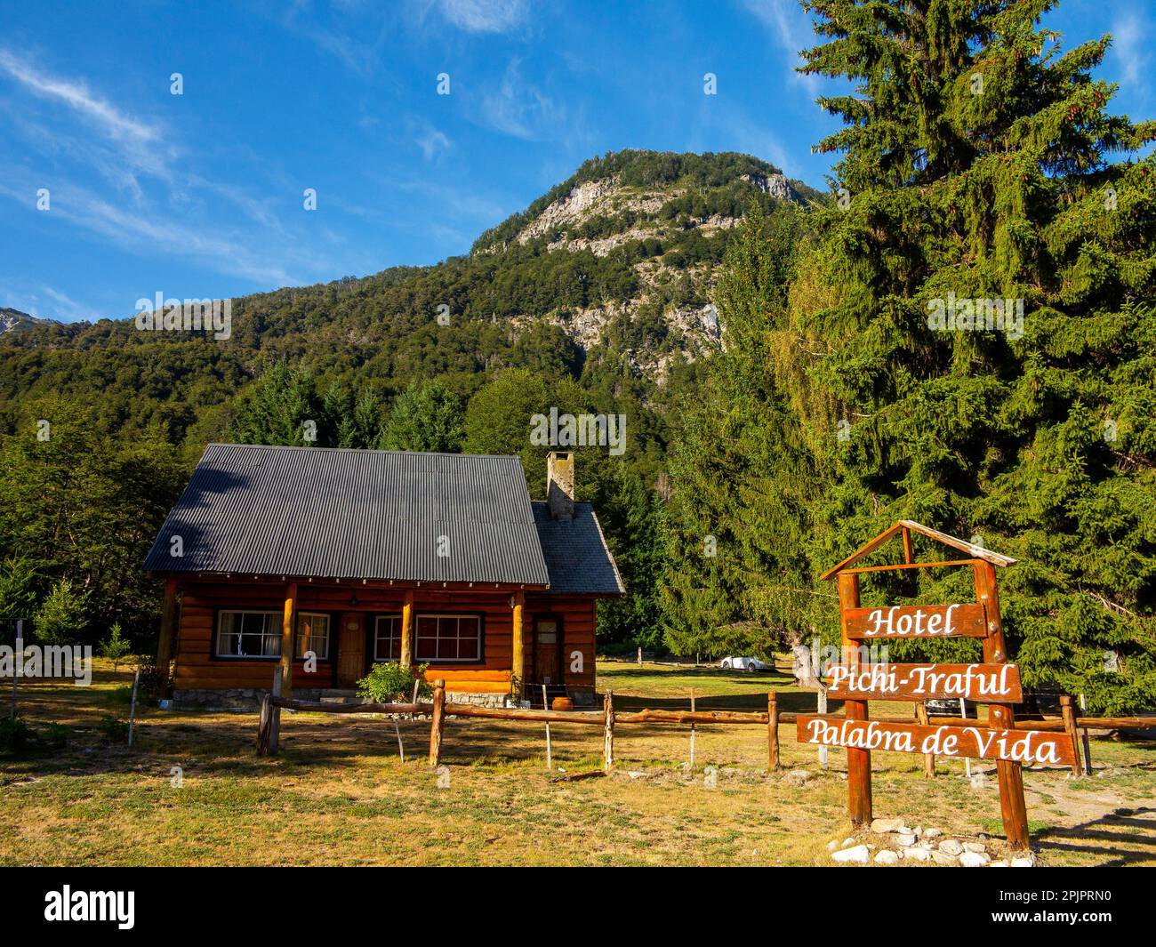 Pichi Traful Palavra de Vida Hotel, Seven Lakes Road, Nahuel Huapi National Park, Neuquén ...