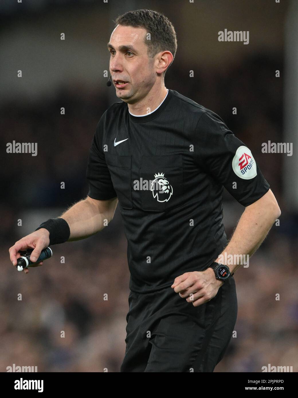 Referee David Coote during the Premier League match Everton vs ...