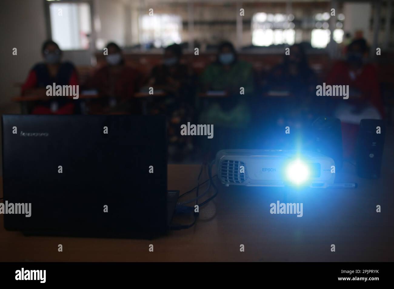 Garment workers are taking a training season at a ready-made garment ...
