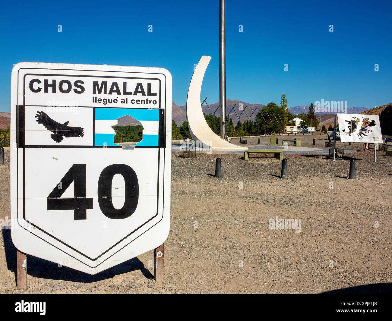 Camping site on the banks of the Pichi Traful river, Nahuel Huapi Park ...
