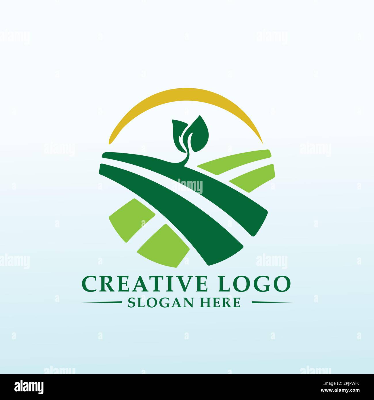 logo for farm and produce organic products, milk, crops and vegetables ...