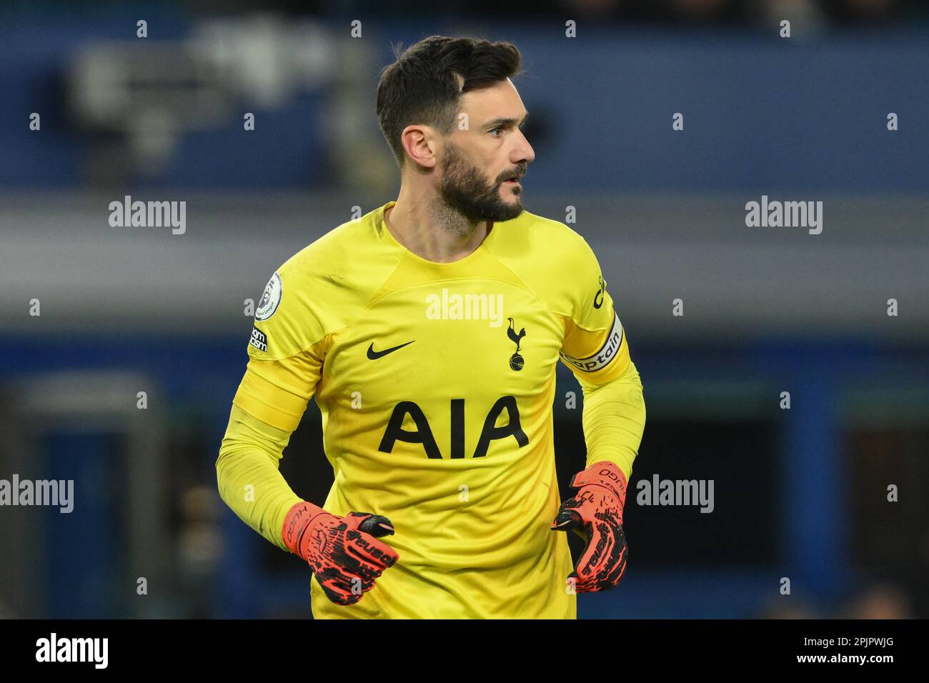 Hugo Lloris #1 of Tottenham Hotspur during the Premier League match ...