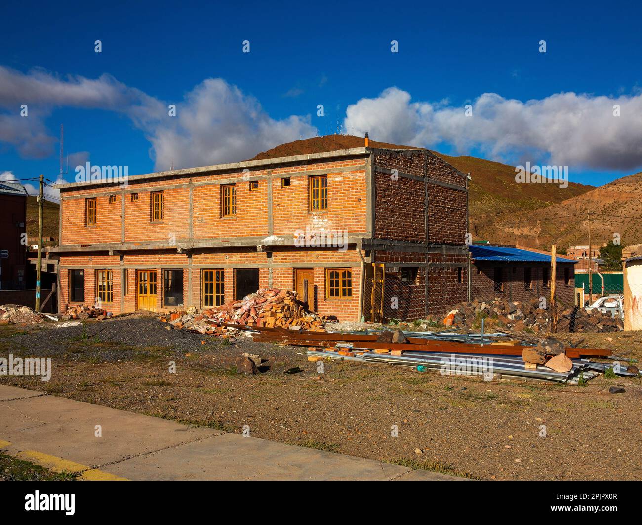 San Antonio de Los Cobres town at 3800 meters ASL, Andes Mountains ...