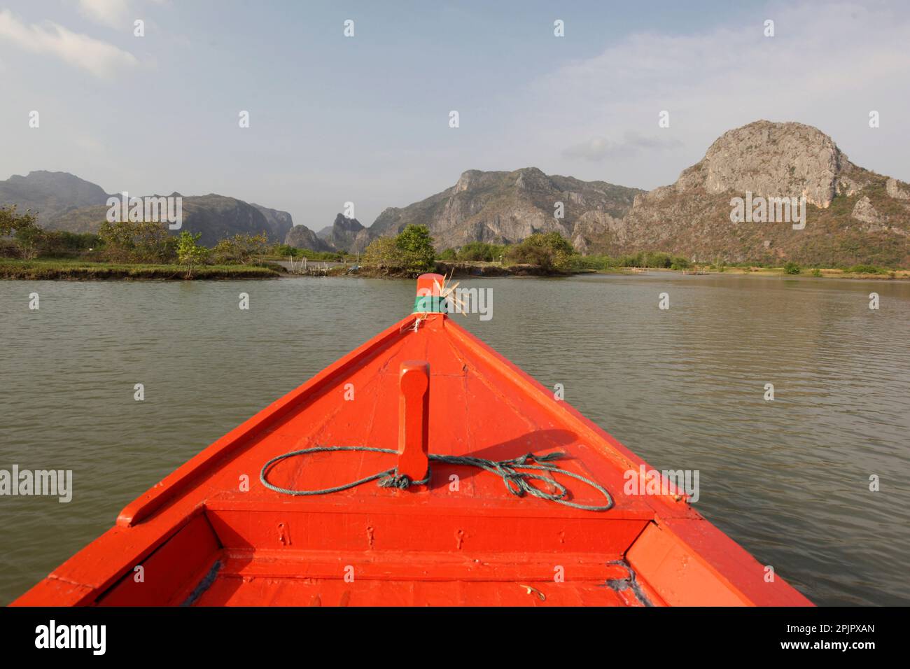 a Boat Tour in the Landscape with river Klong Khao Daeng at the Village ...