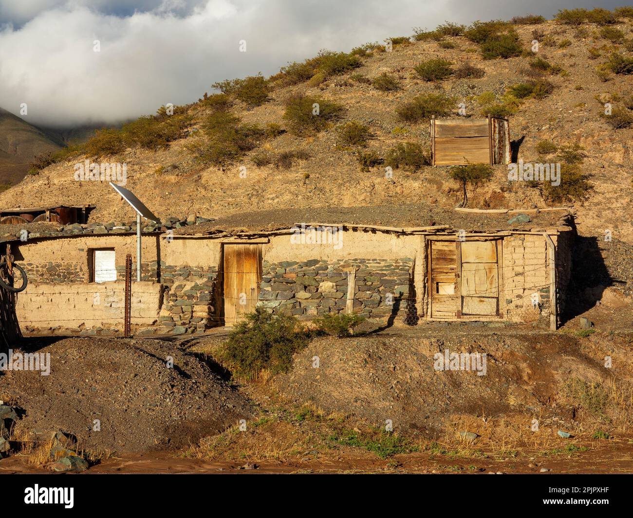 Typical construction on the Andes Mountains, Ruta 51, Salta Province ...