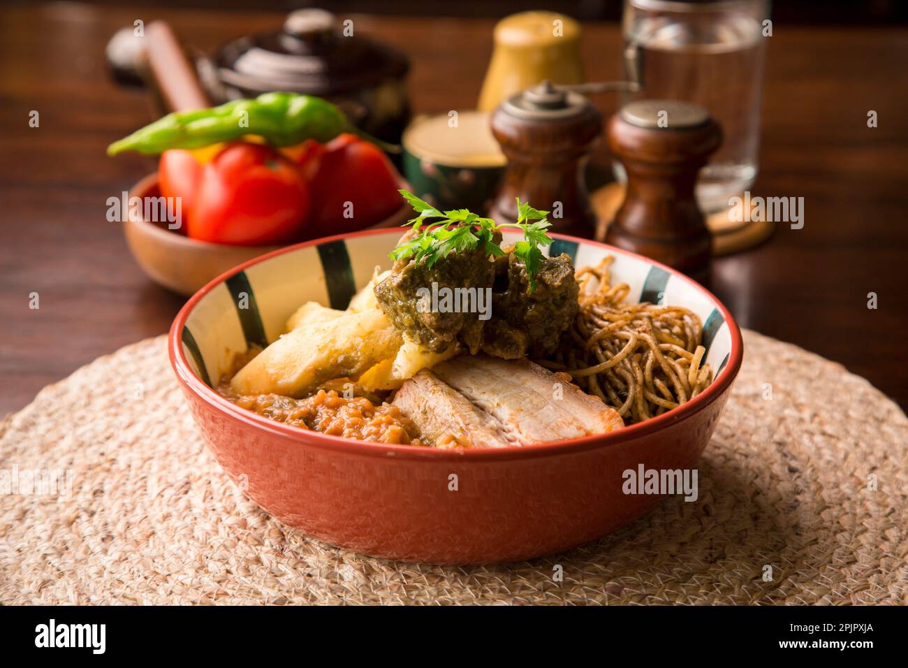 Peruvian food buffet table Assorted dishes gourmet cuisine Peru ...