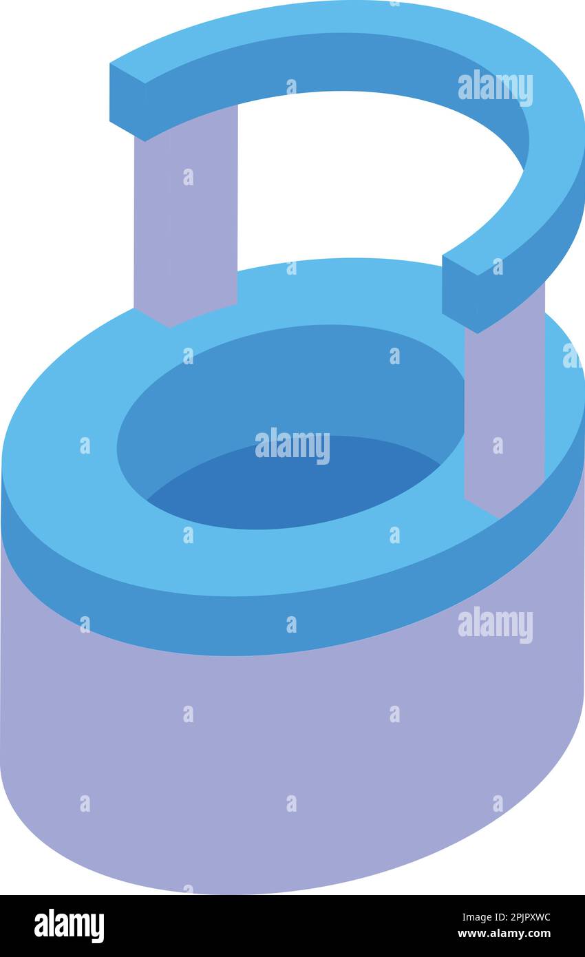 Baby potty icon isometric vector. Child toilet. Childhood wc Stock ...